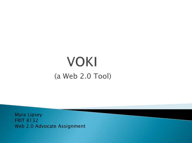 Voki web 2.0 advocate presentation | PPT