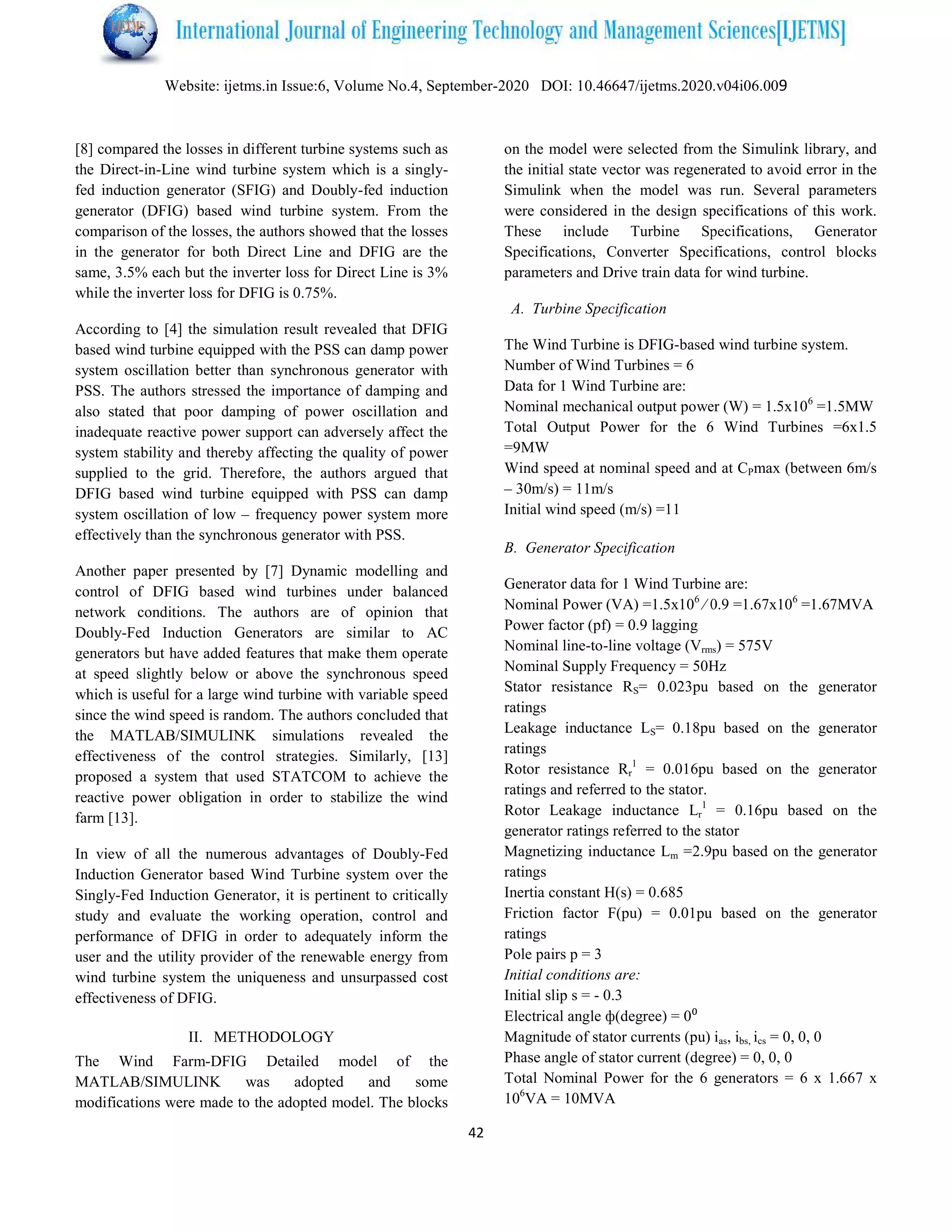 The Relevance Of Doubly Fed Induction Generator Dfig In Modelling