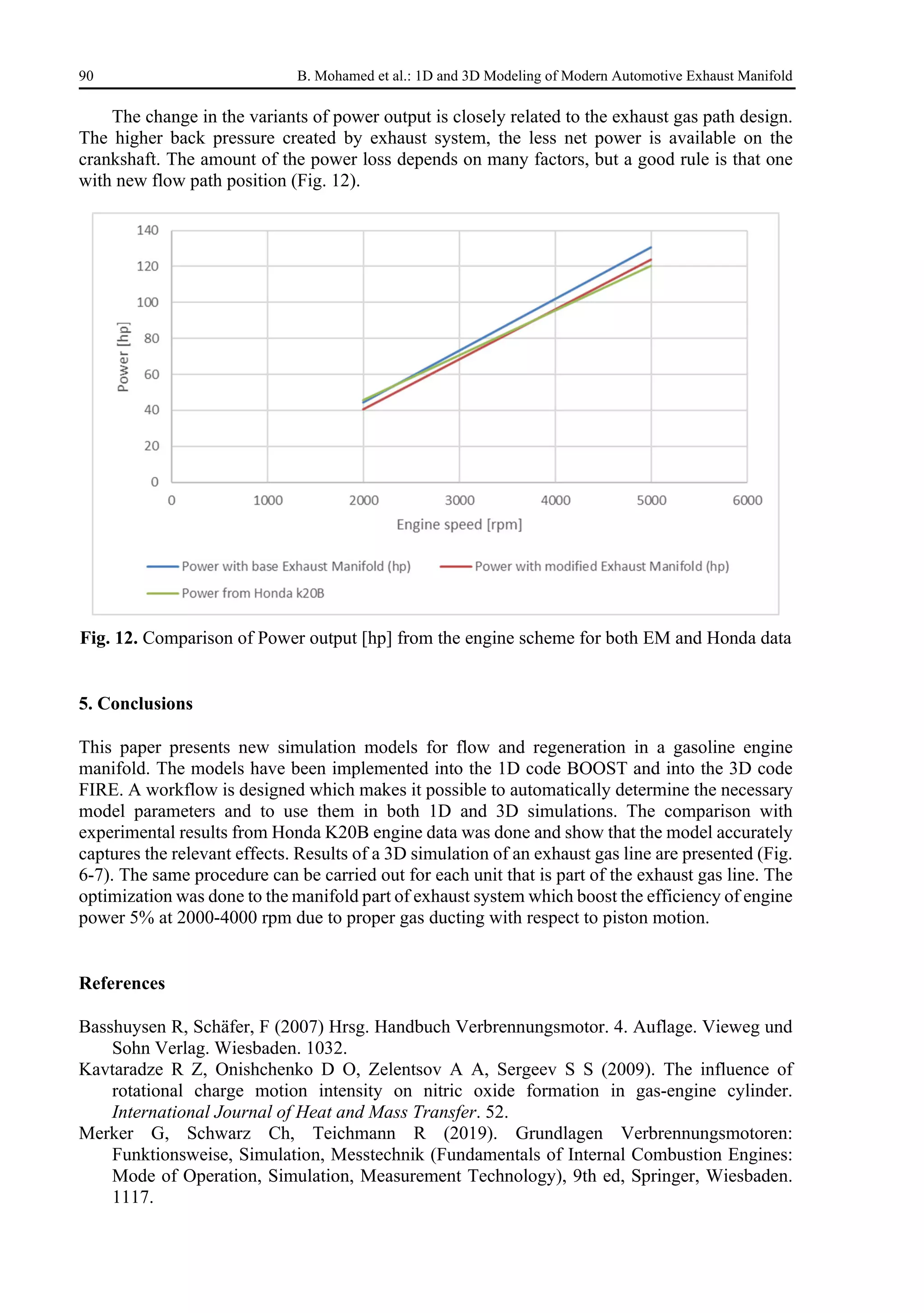 1D and 3D Modeling of Modern Automotive Exhaust Manifold | PDF