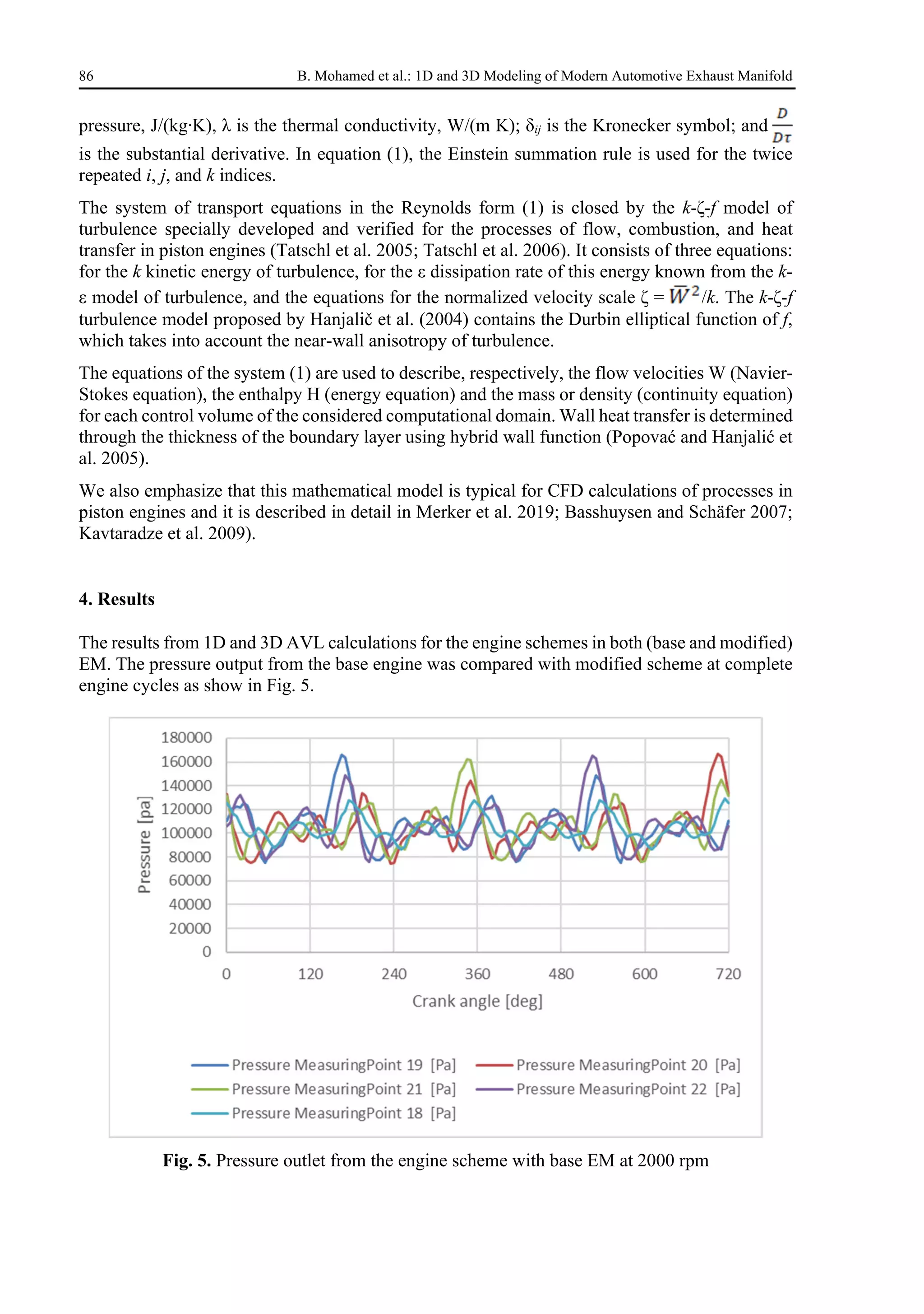 1D and 3D Modeling of Modern Automotive Exhaust Manifold | PDF