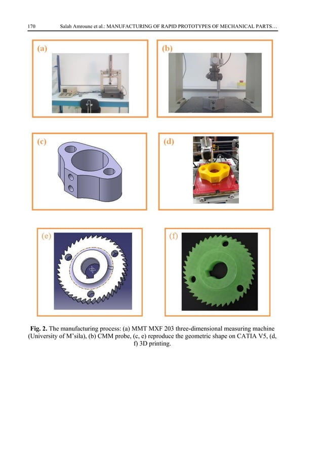 Manufacturing of rapid prototypes of mechanical parts using reverse ...