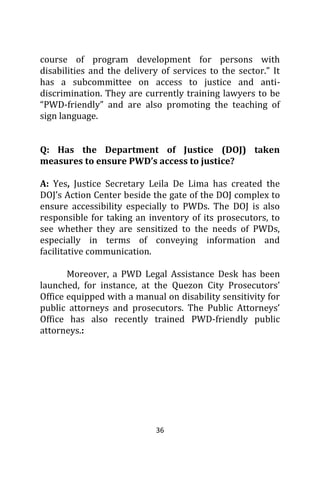 Vol 1 access to justice of persons with disabilities | PDF