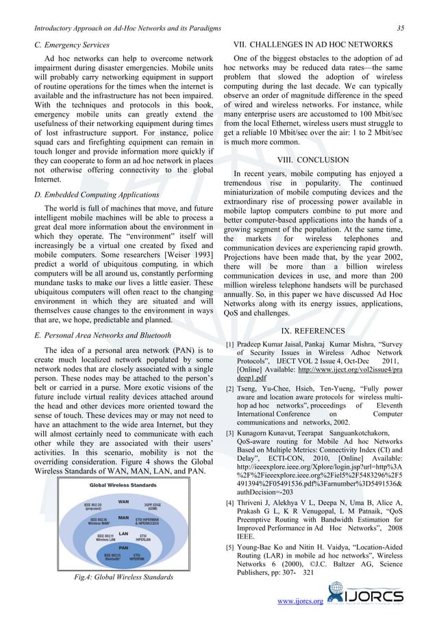 Introductory Approach on Ad-hoc Networks and its Paradigms | PDF