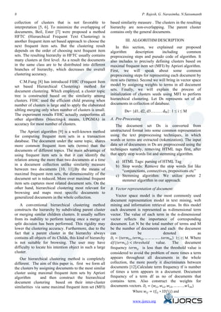 Privacy Preserving MFI Based Similarity Measure For Hierarchical Document Clustering | PDF