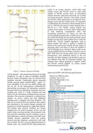 Analysis of Handoff techniques used for hybrid networks: cellular/WLAN | PDF