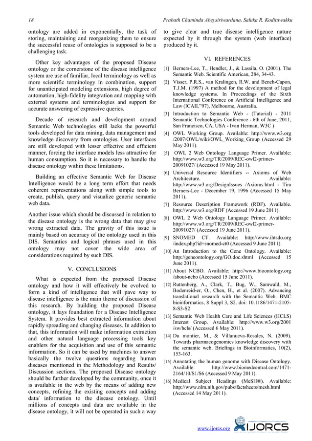 Ontology Based Information Extraction For Disease Intelligence Pdf Databases Computer