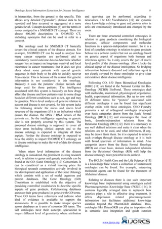 Ontology Based Information Extraction for Disease Intelligence | PDF | Databases | Computer ...