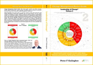 Change Management Pocket Guide: Leadership of Change Volume 2 | PPT