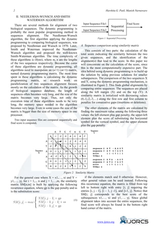 A Comparison of Computation Techniques for DNA Sequence Comparison | PDF