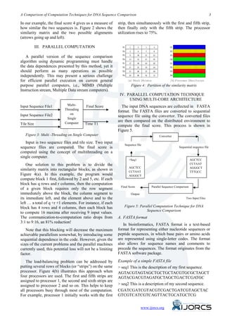A Comparison of Computation Techniques for DNA Sequence Comparison | PDF