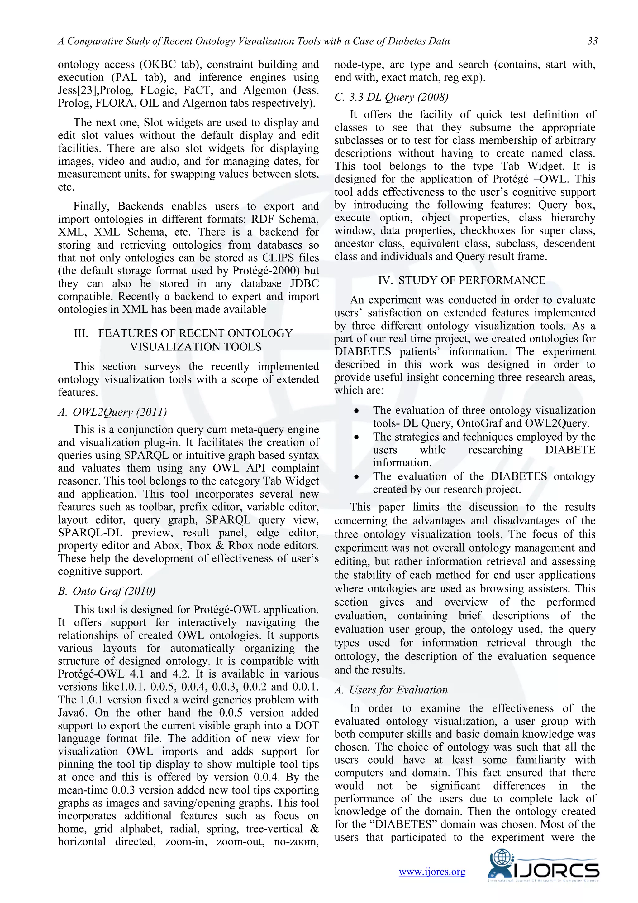 A Comparative Study of Recent Ontology Visualization Tools with a Case ...