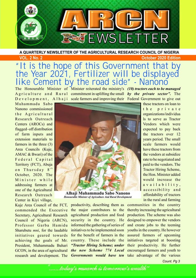 ARCN Newsletter October 2020 Edition | PDF