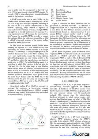 Dynamic Map and Diffserv Based AR Selection for Handoff in HMIPv6 Networks | PDF