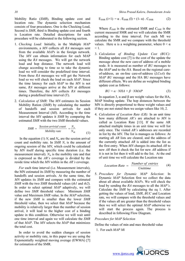 Dynamic Map And Diffserv Based Ar Selection For Handoff In Hmipv6