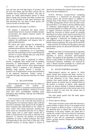 An Enhanced Framework for Improving Spatio-Temporal Queries for Global Positioning Systems | PDF