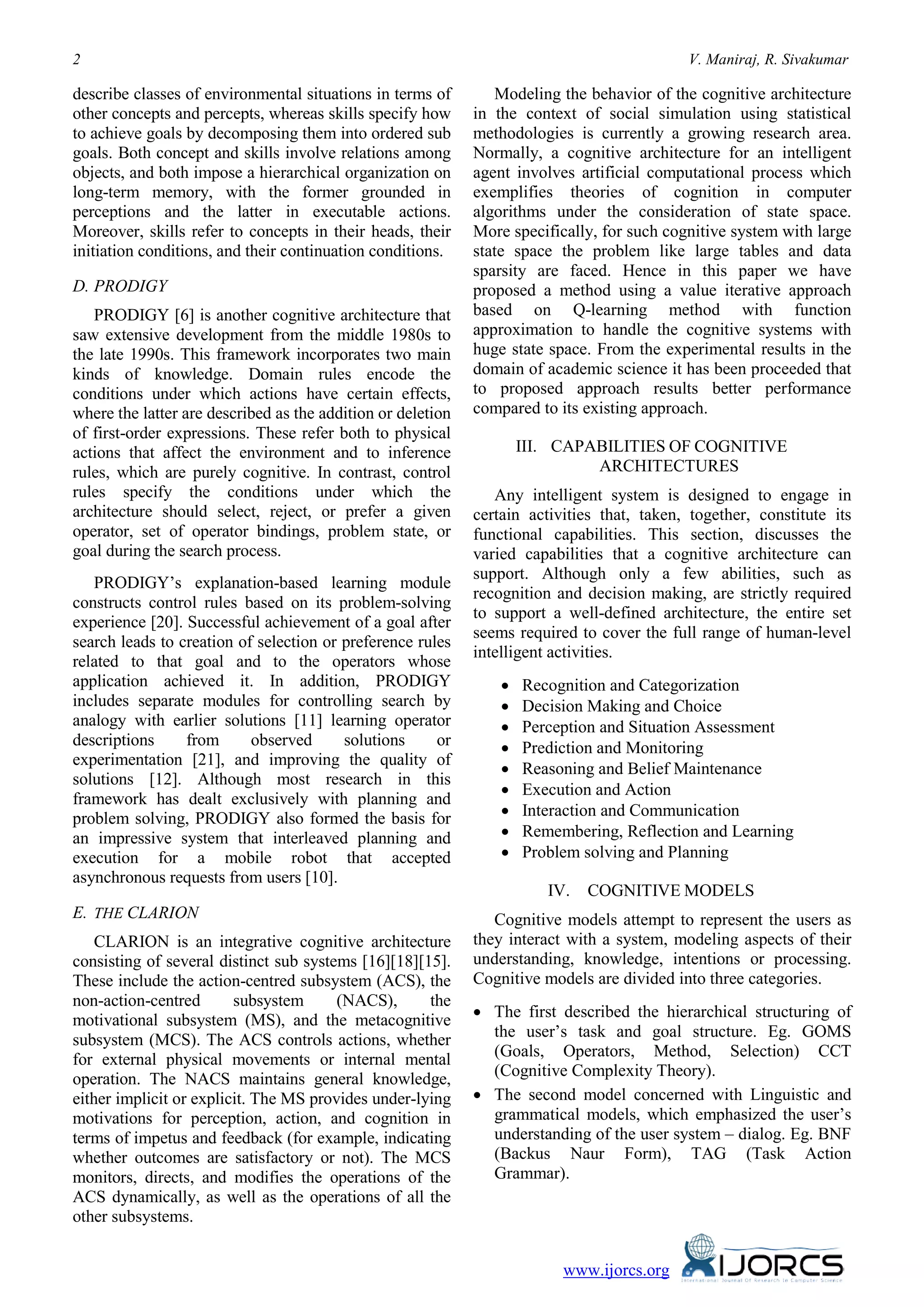 The Design Of Cognitive Social Simulation Framework Using Statistical