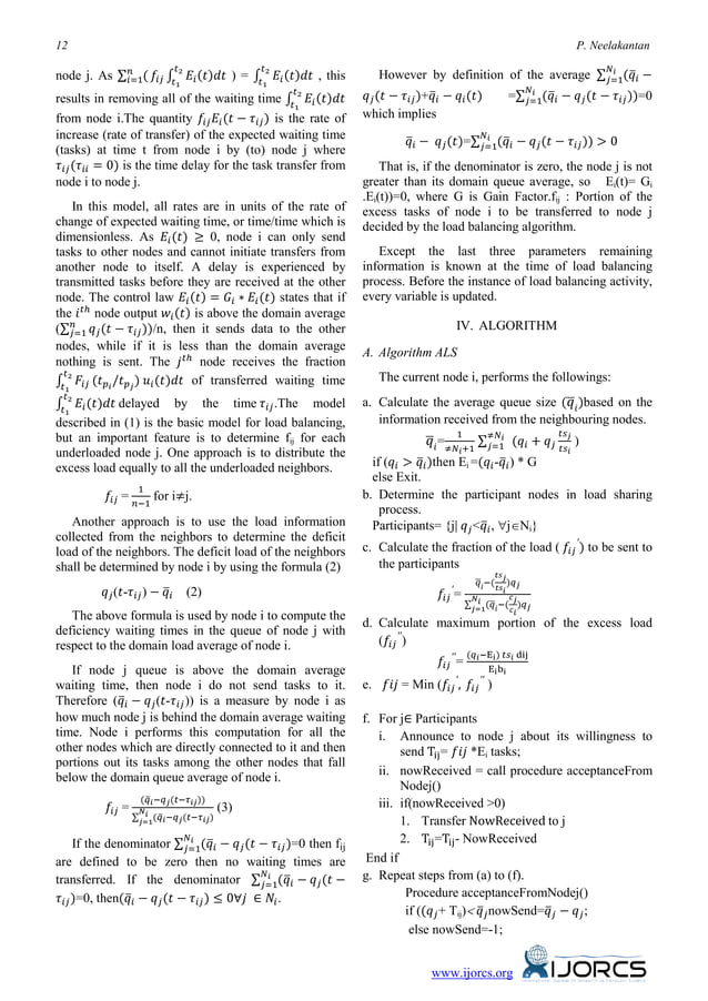 An Adaptive Load Sharing Algorithm For Heterogeneous Distributed System Pdf