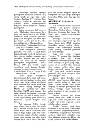 Vol3 no1 optimalisasi stuffing dalam terhadap kelancaran pemuatan peti ...