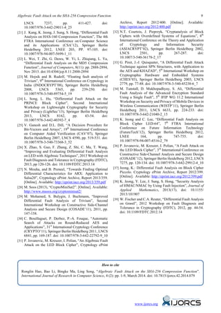 Algebraic Fault Attack on the SHA-256 Compression Function | PDF | Programming Languages | Computing