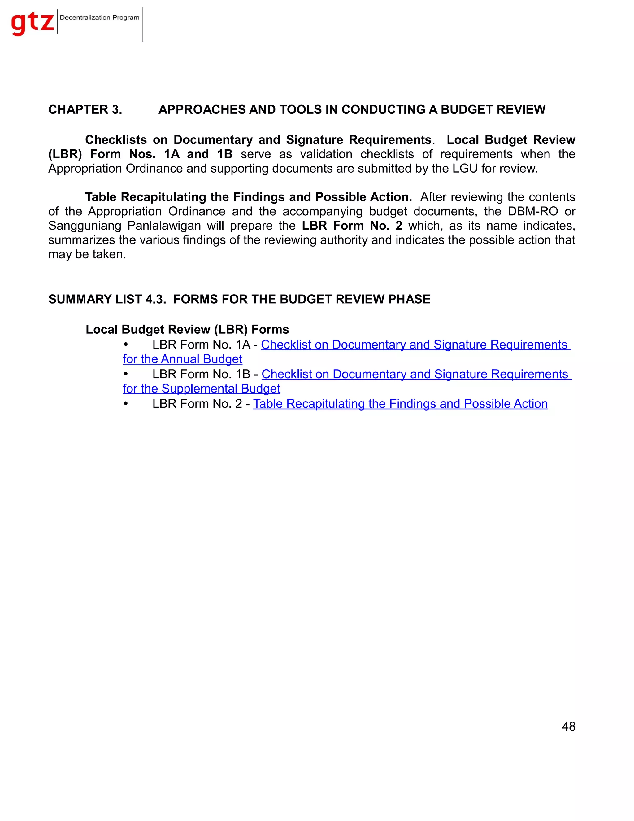 Vol5 LGU Budget And Expenditure Management Tools | PDF