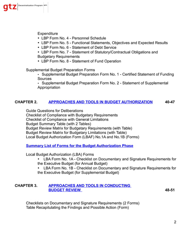 Vol5 LGU Budget And Expenditure Management Tools | PDF