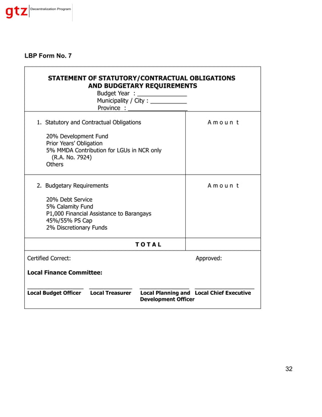 Vol5 LGU Budget And Expenditure Management Tools | PDF