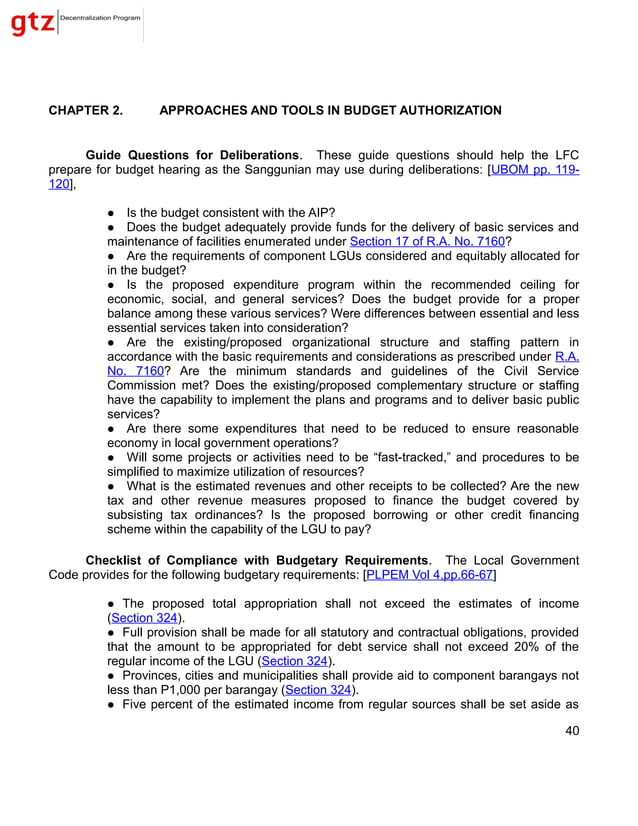 Vol5 LGU Budget And Expenditure Management Tools | PDF