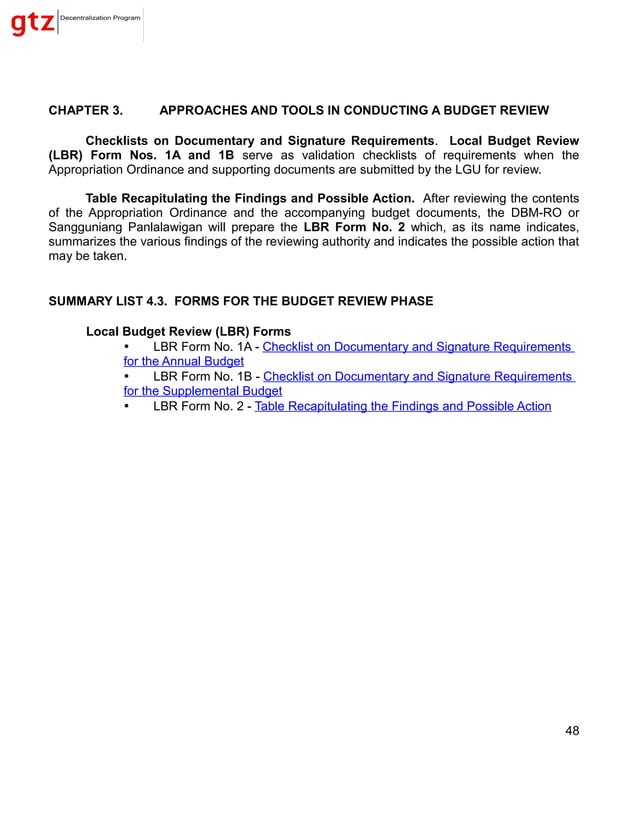 Vol5 LGU Budget And Expenditure Management Tools | PDF