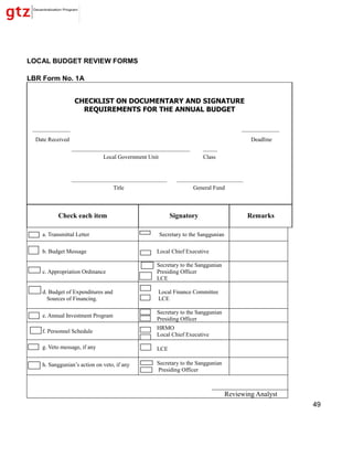 Vol5 LGU Budget And Expenditure Management Tools | PDF