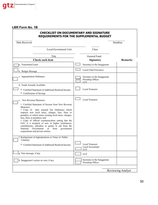 Vol5 LGU Budget And Expenditure Management Tools | PDF