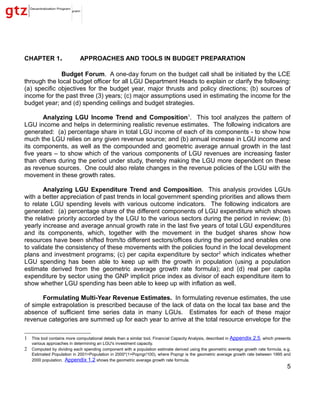 Vol5 LGU Budget And Expenditure Management Tools | PDF