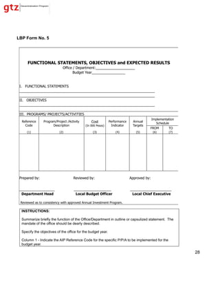 Vol5 LGU Budget And Expenditure Management Tools | PPT