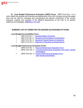 Vol5 LGU Budget And Expenditure Management Tools | PPT