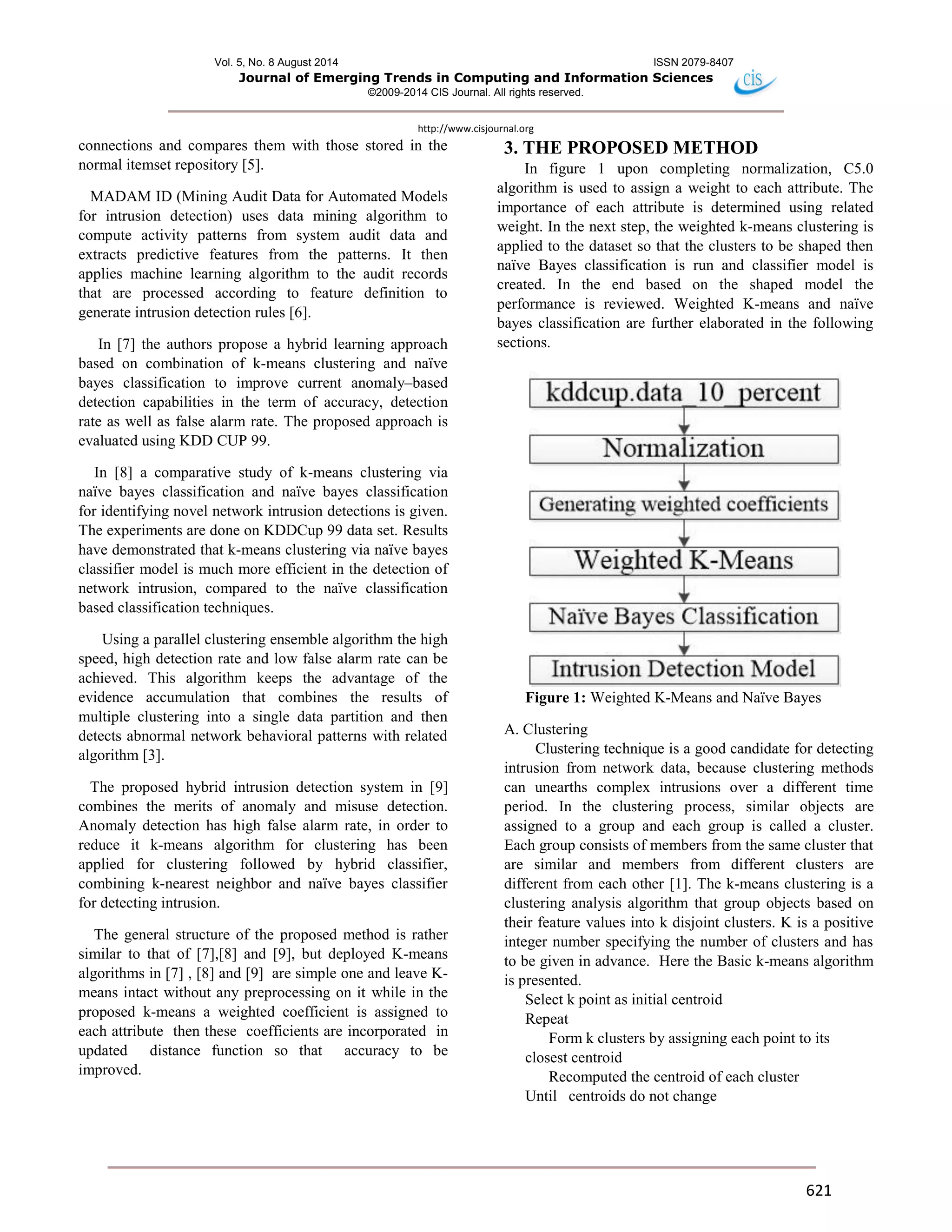 Efficient Intrusion Detection Using Weighted K Means Clustering And