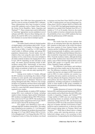 Global HIV cohort studies among IDU and future vaccine trials | PDF