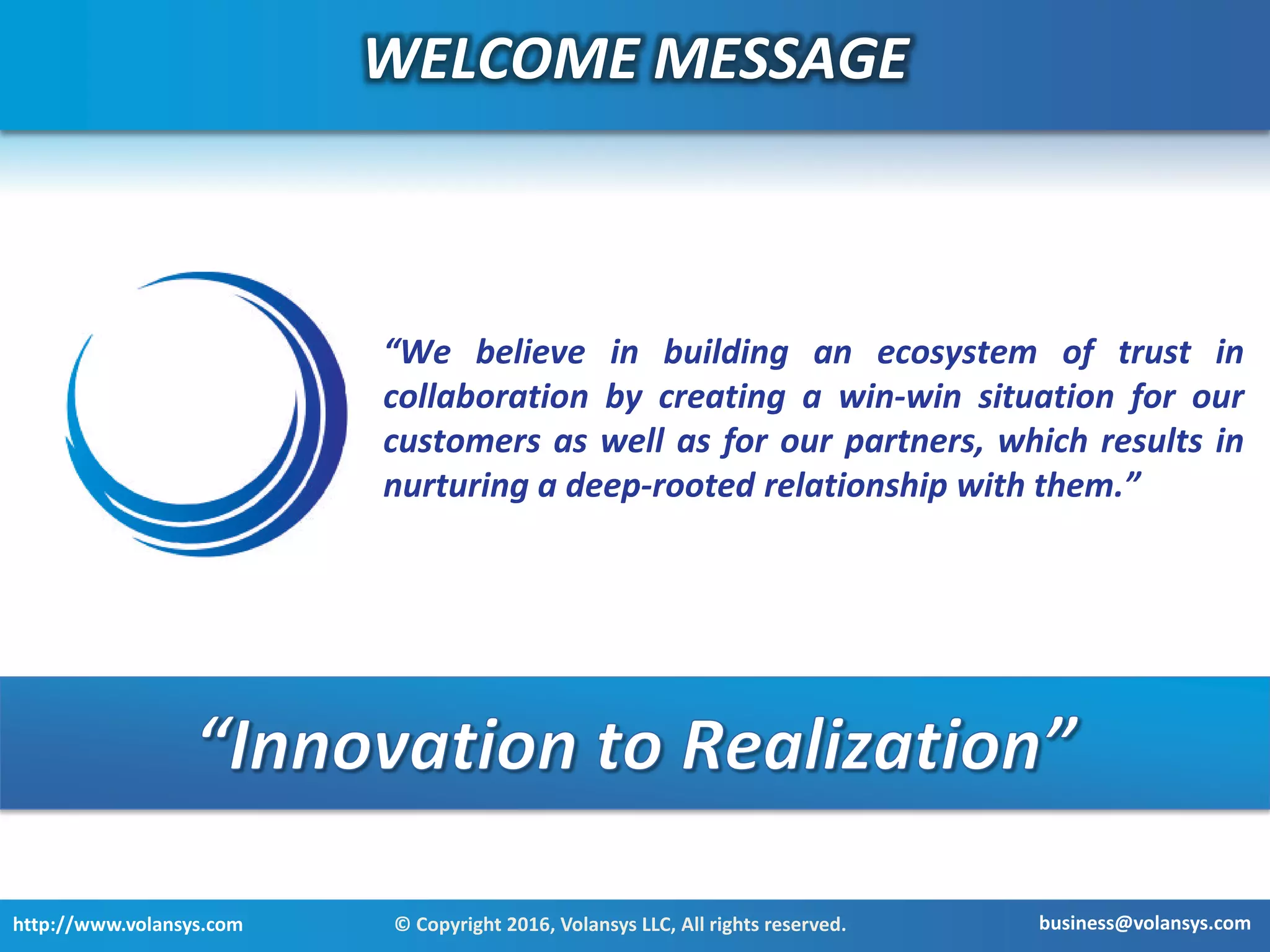 Introduction to Volansys Technologies | PPT