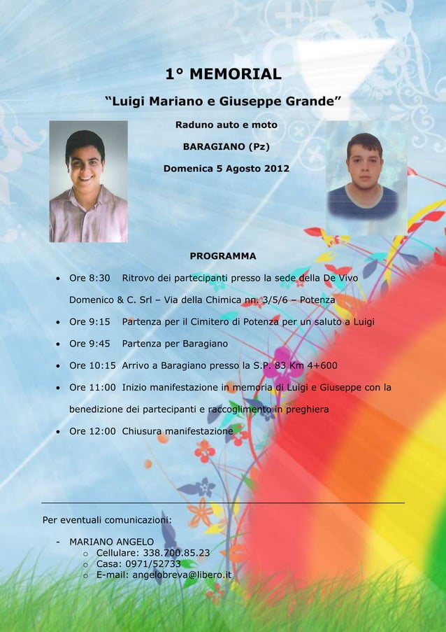 Primo Memorial Luigi e Giuseppe | PDF