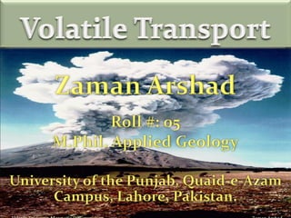 Volatile Transport - Magmatic Differentiation | PDF
