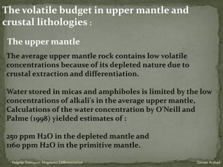 Volatile Transport - Magmatic Differentiation | PDF
