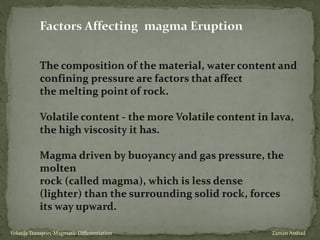 Volatile Transport - Magmatic Differentiation | PDF
