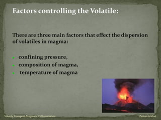 Volatile Transport - Magmatic Differentiation | PDF