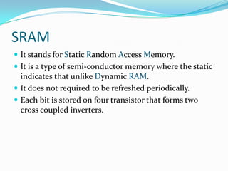 Volatile memory | PPTX