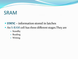 Volatile memory | PPTX
