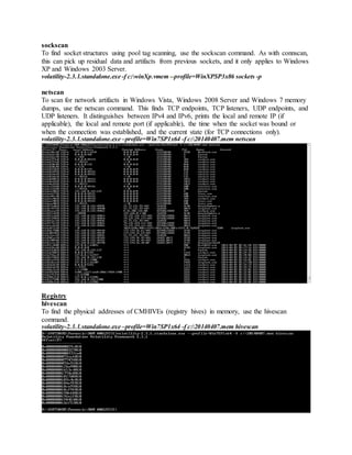 Volatile memory analysis | PDF