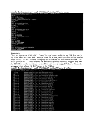 Volatile memory analysis | PDF