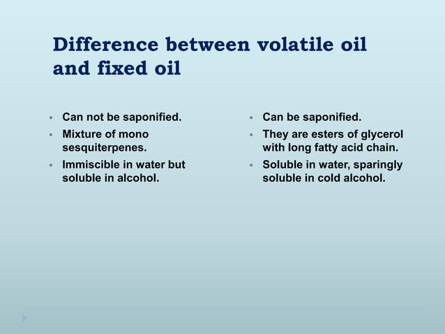 Volatile oil | PPT