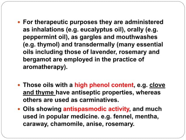 Volatile oil extraction | PPTX