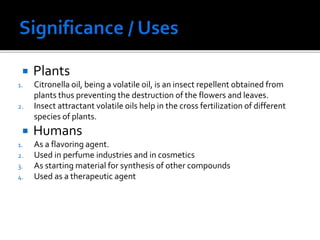 Volatile Oils | PPTX