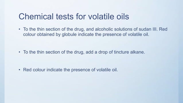 Volatile oils | PPTX