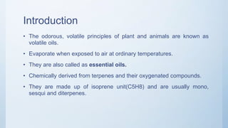 Volatile oils | PPTX